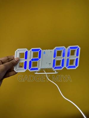 3D LED Digital Clock Glowing Decoration Wall or Table Clock in Uttara ...