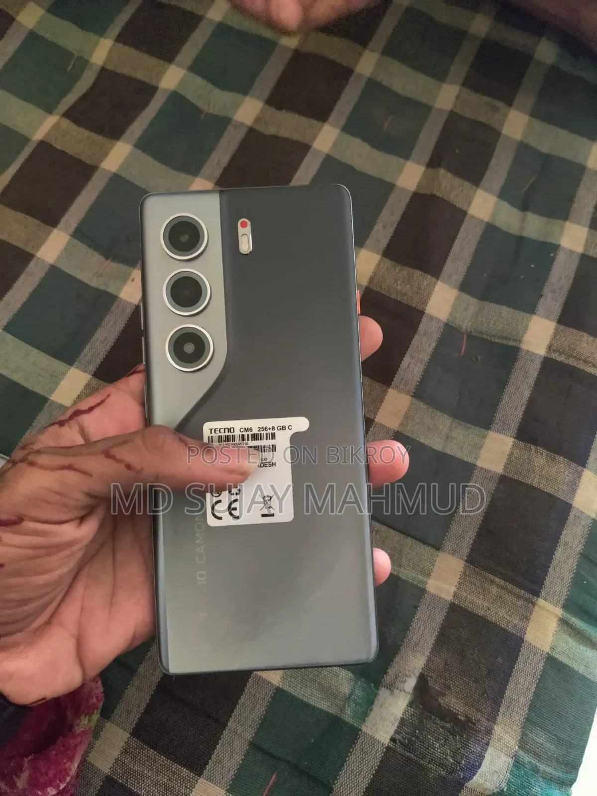 Tecno Spark 40 Pro 256 GB Gray for sale - Md Sujay Mahmud Price: BDT ...