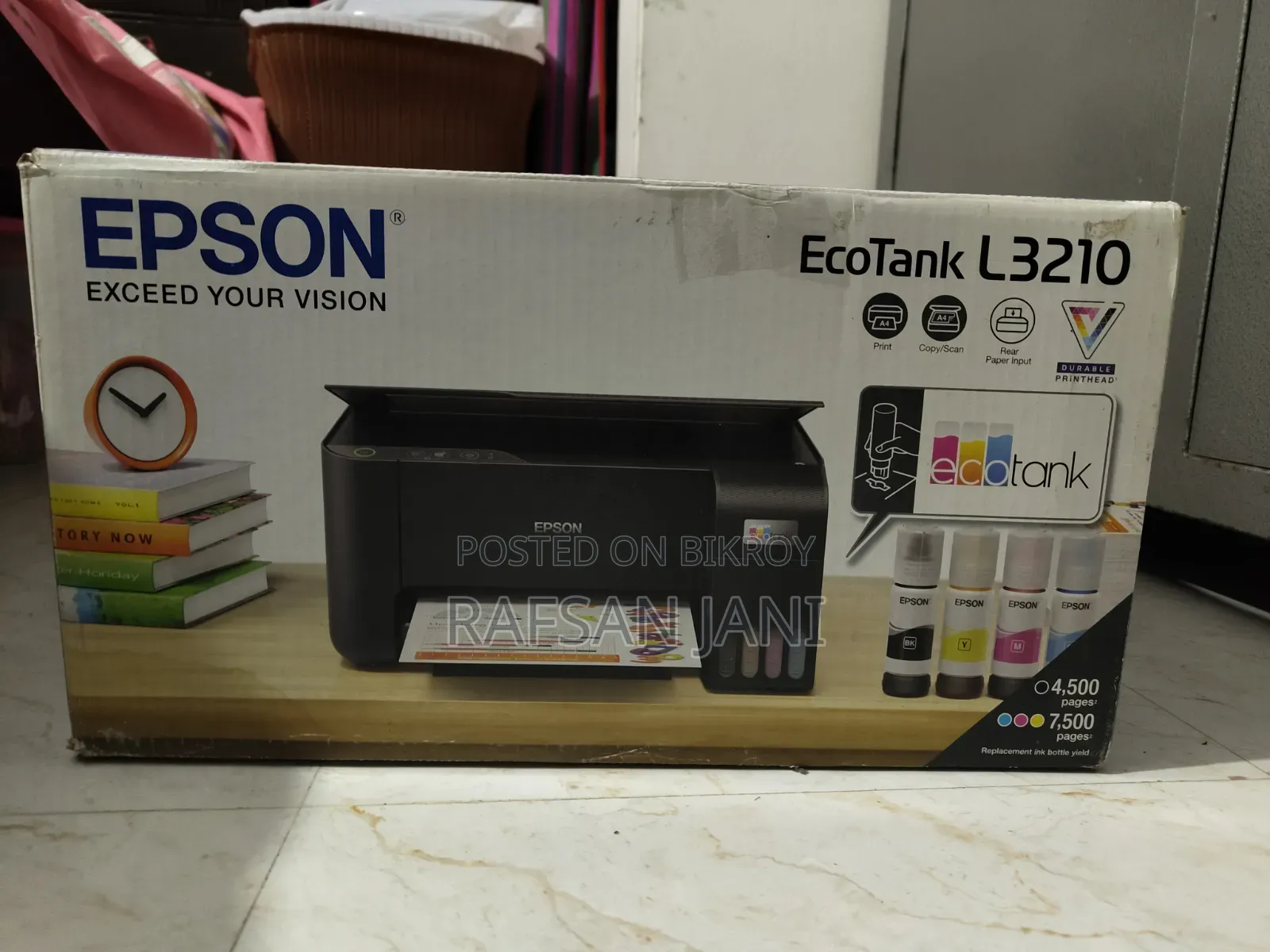 Epson Ecotank L3210 অল-ইন-ওয়ান প্রিন্টার | Color Printer বিক্রয়ের ...