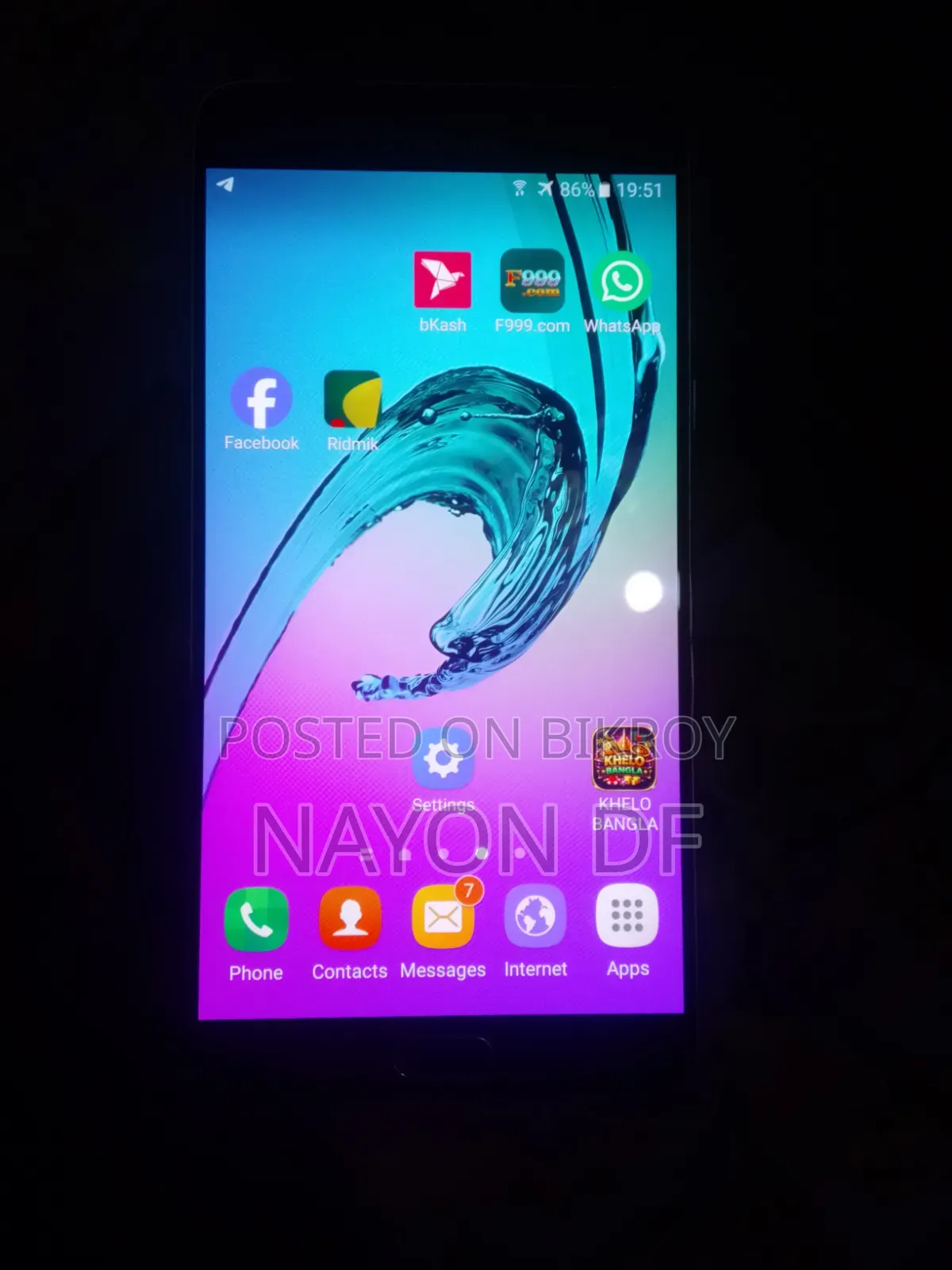 Samsung Galaxy A9 Pro 32 GB Gold for sale - Nayon Df Price: BDT 6,000 ...