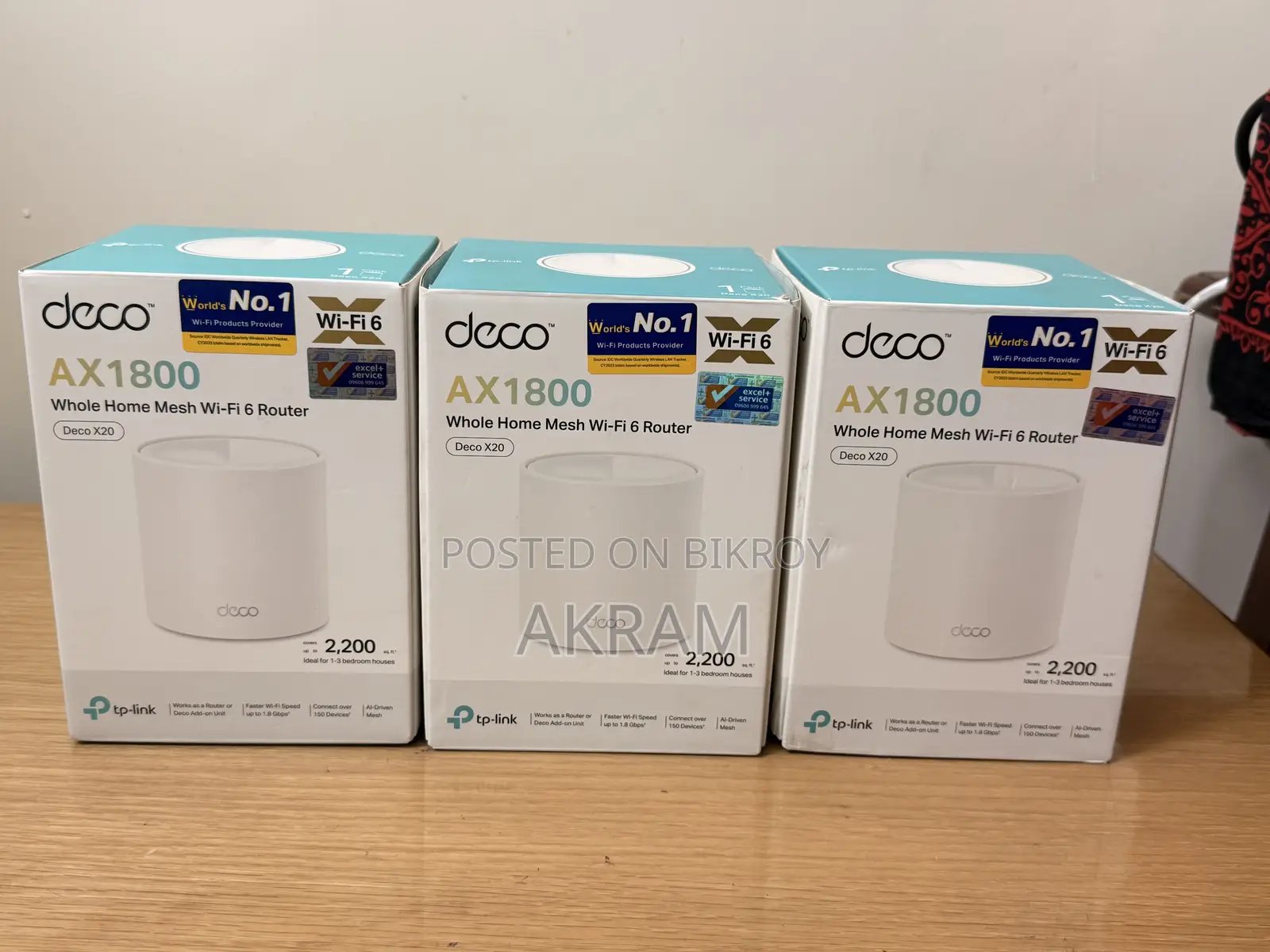 Tp Link Deco X20 Ax1800 1800mbps Dual Band Mesh Wi-Fi 6 Router ...