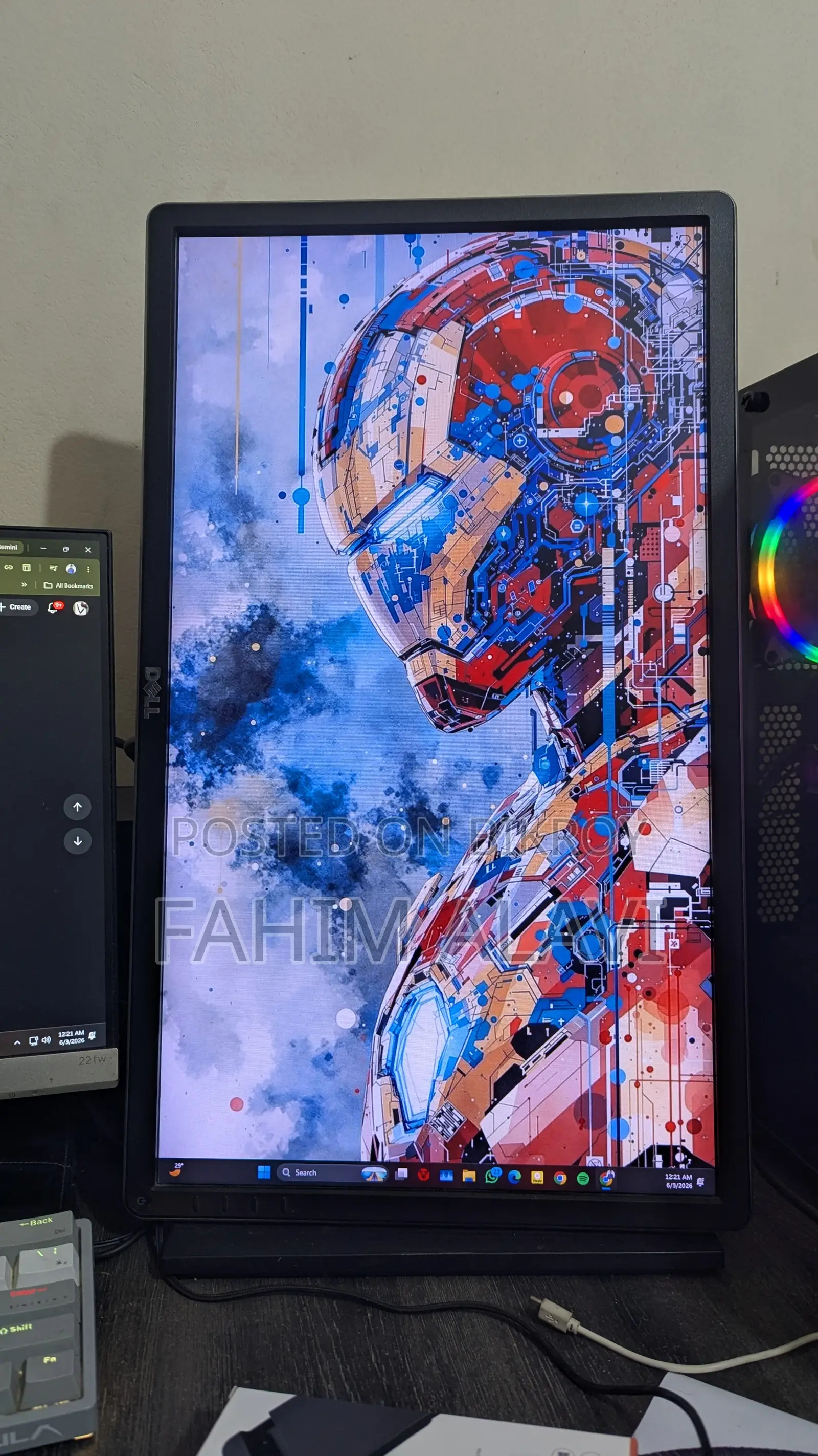 Dell 24 Inch Monitor With Vertical And Horizontal Rotation for sale ...