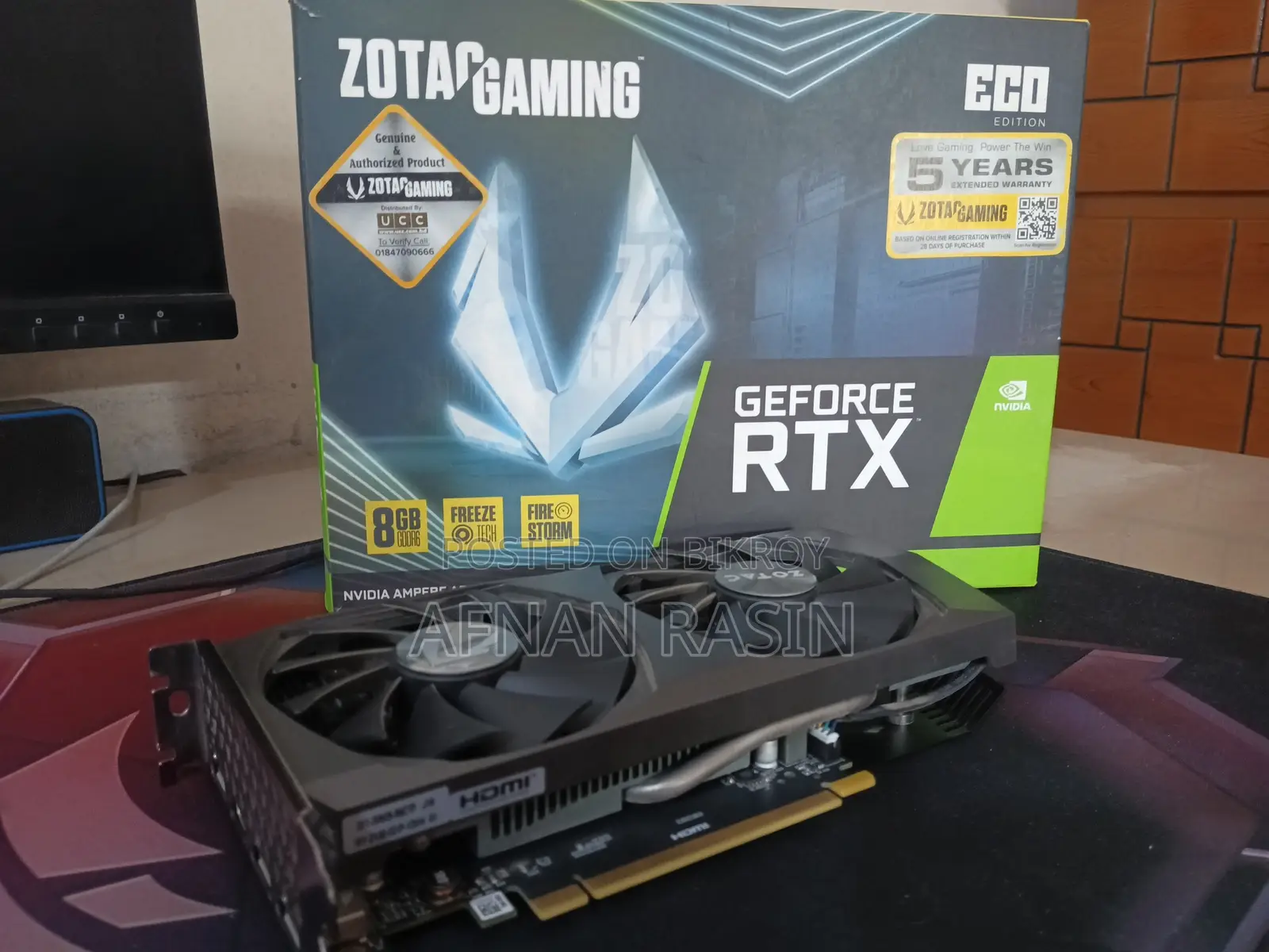Zotac Gaming Geforce Rtx 3050 Eco 8gb Graphics Card With Box for sale ...