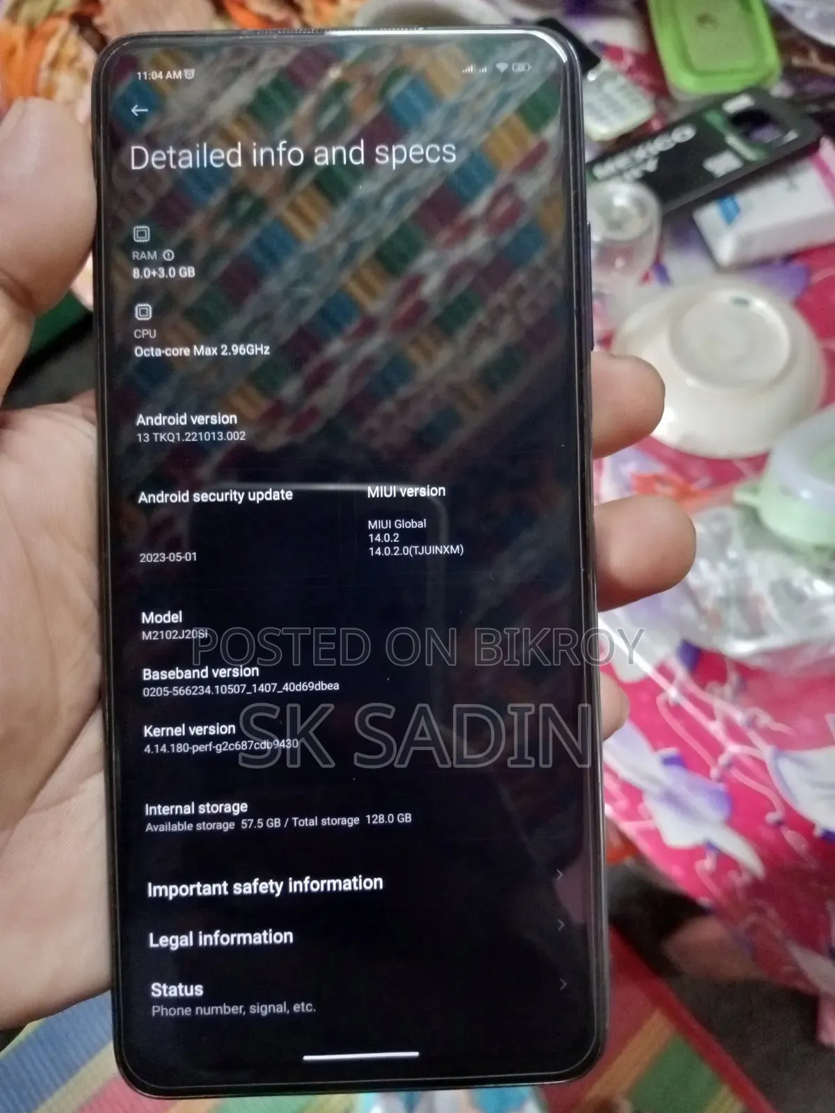 Xiaomi Poco X3 Pro 128 GB Blue - Price: BDT 12,500 on bikroy.com [Singair]