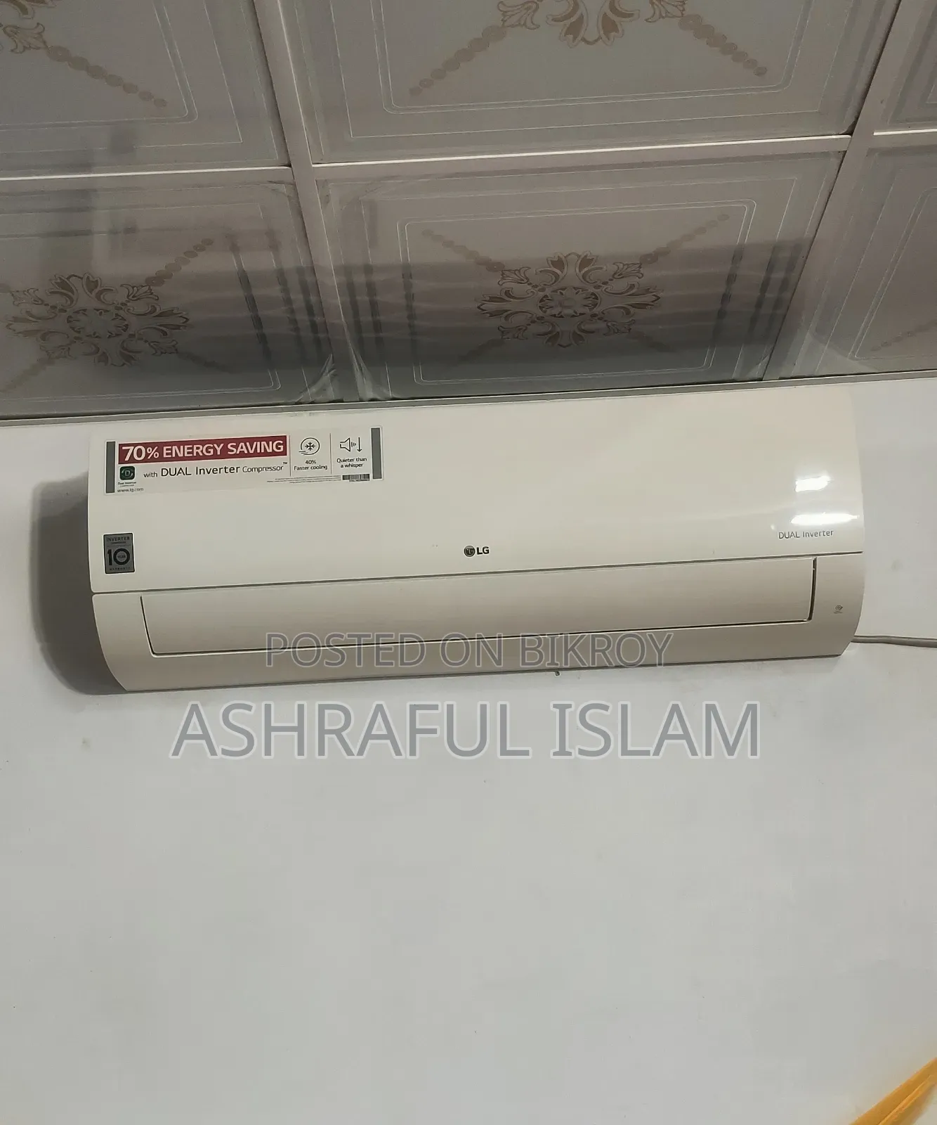 LG Dual Inverter 1.5 Ton AC - Ashraful Islam Price: BDT 60,000 on ...