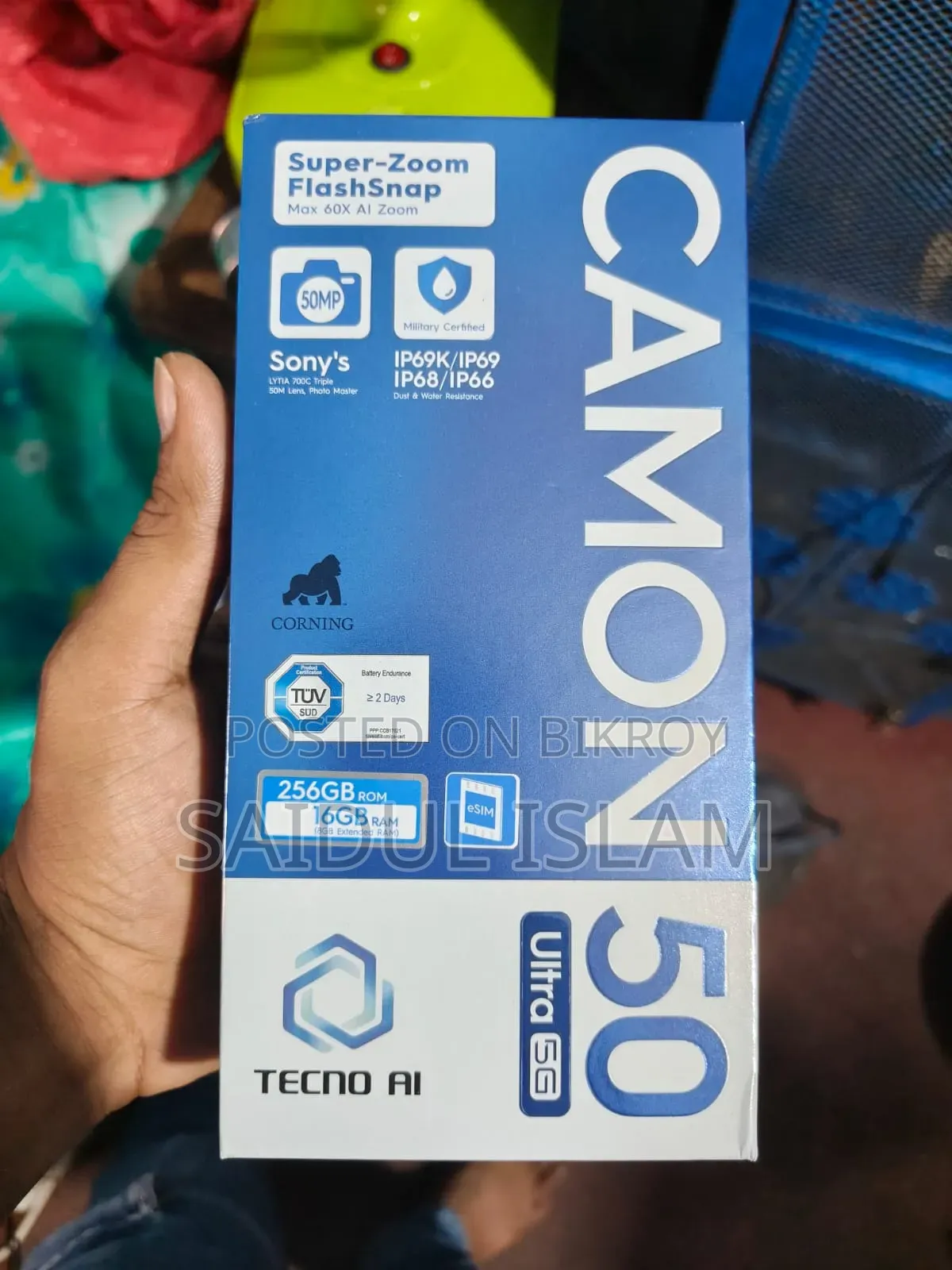 Tecno Camon 50 Ultra 256 GB Black - Saidul Islam Price: BDT 38,000 on ...